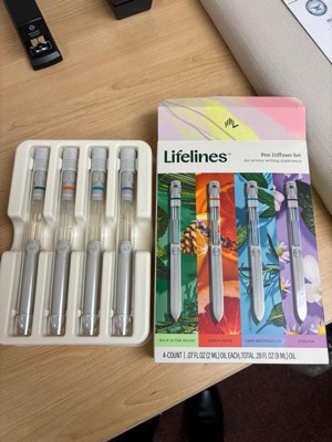 Lifelines 4pk Pen Diffuser Set With Assorted Essential Oil Blends ...
