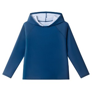 Andy & Evan Kids Navy Raglan Hooded Rash Guard : Target
