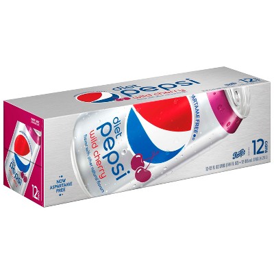 Diet Pepsi Wild Cherry Cola - 12pk/12 Fl Oz Cans : Target