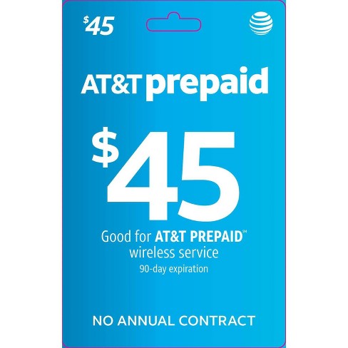 At&t $45 Prepaid Phone Card (email Delivery) : Target