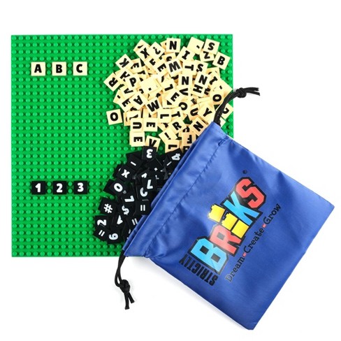 Strictly Briks Alphabriks, Mathbriks, And 10x10 Green Baseplate, 200 ...