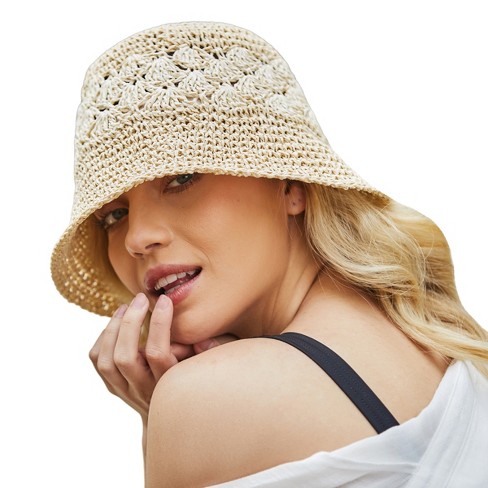 Women's Tan Woven Bucket Hat - Cupshe : Target