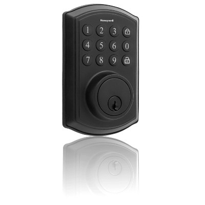 Honeywell Digital Deadbolt Door Lock With Electronic Keypad Matte Black ...