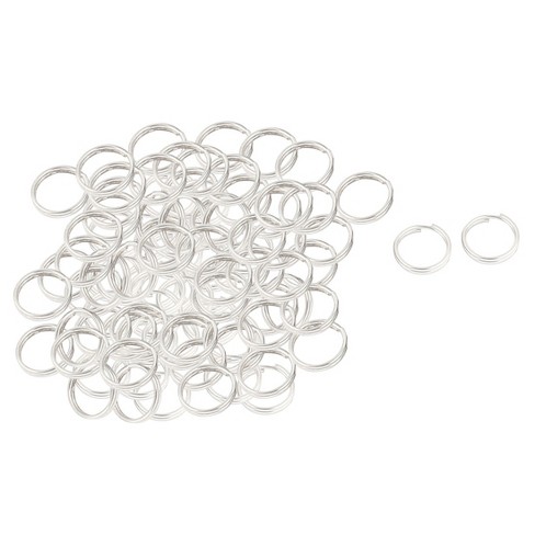 Unique Bargains Outer Diameter 10mm Split Keyring Loop 100pcs : Target