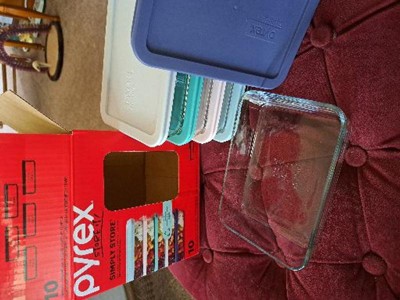 Pyrex 10pc Glass Meal Prep Set: Clear Glass Food Storage Containers ...