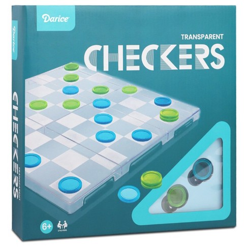Darice Transparent Checkers Board Game For Kids : Target