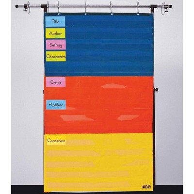 School Smart Adjustable Pocket Chart, 60 X 34 Inches : Target