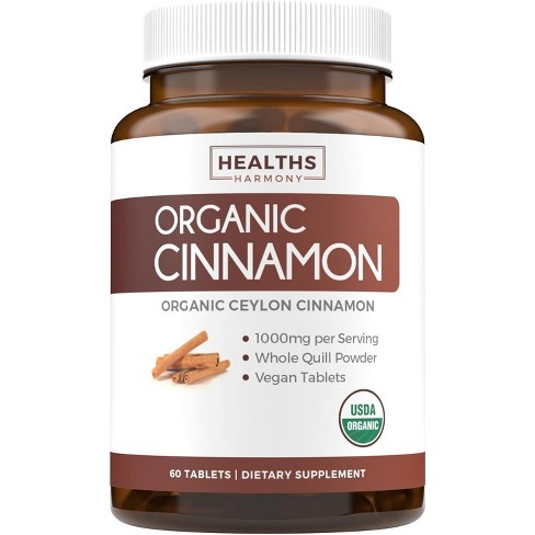 Usda Organic Ceylon Cinnamon Tablets, 1000mg Cinnamon Quill Powder ...