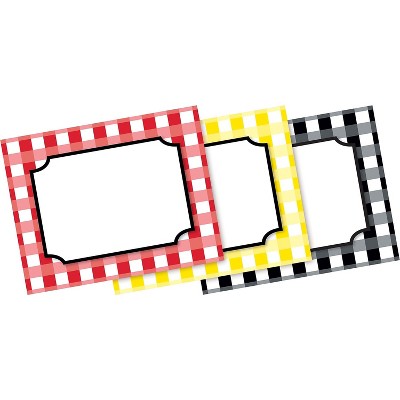 2pk 45ea Buffalo Plaid Remember Me! Self-adhesive Name Tag Labels ...