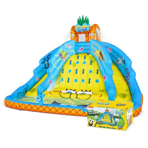 Sunny & Fun Spongebob Ultra Climber Inflatable Water Slide With ...