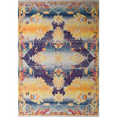 Rugs America Bend An10a Firefly Transitional Vintage Gold Area Rug For ...