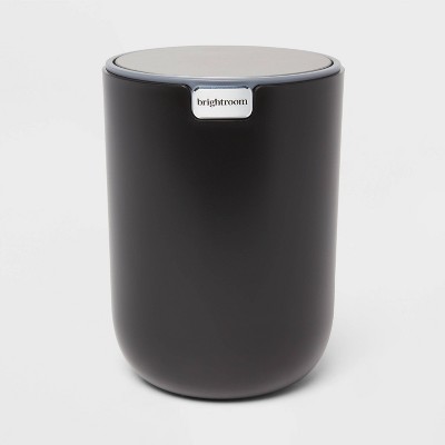 13.3gal Pivot Lid Waste Can Black - Brightroom™ : Target