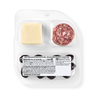 Uncured Genoa Salami, Provolone Cheese And Dark Chocolate Covered ...