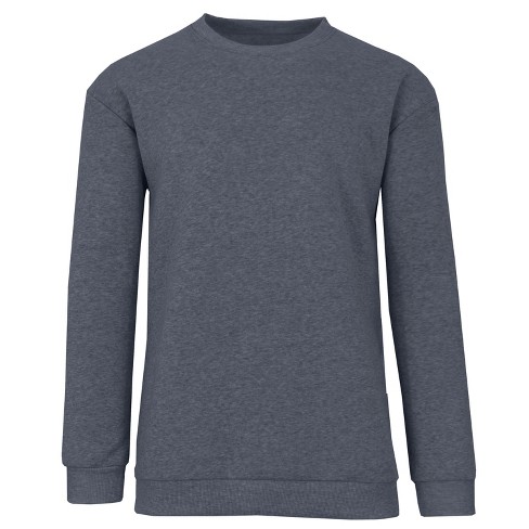 Galaxy By Harvic Men's Crew Neck Fleece-lined Pullover Sweatshirt ...