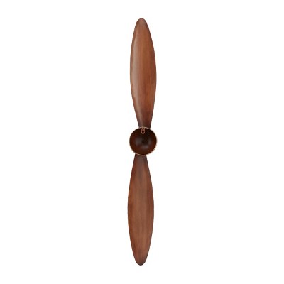 48" X 4" Metal Airplane Propeller 2 Blade Wall Decor With Aviation ...