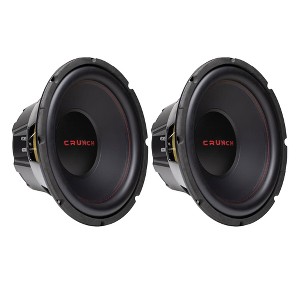 Crunch Crw12d4 12 Inch 800 Watt Rms 4 Ohm Dual Voice Coil Car Audio Subwoofer Speakers With Spade Terminals For Sealed Or Vented Enclosure 2 Pack Target