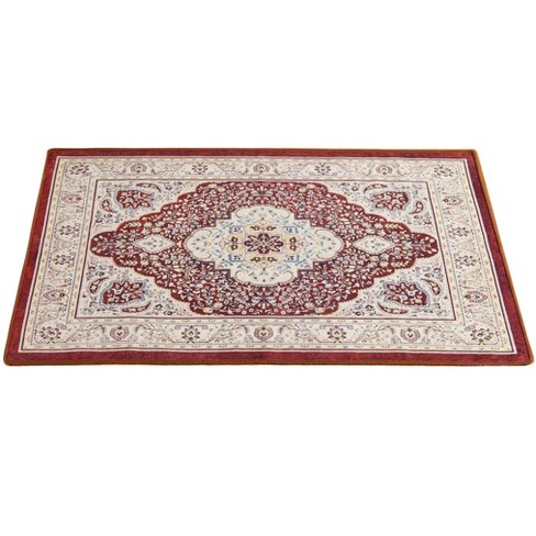 Collections Etc Elegant Medallion Floral Accent Rug With Skid-resistant ...