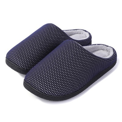 Women's Memory Foam House Slippers Fuzzy Plush Lined Anti-skid Slip On ...