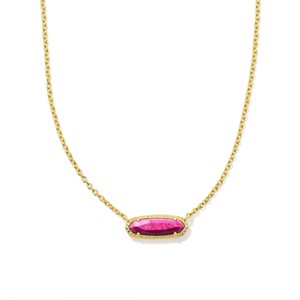 Kendra Scott Eva Pendant Necklace Raspberry Sorbet Variegated Magnesite Target