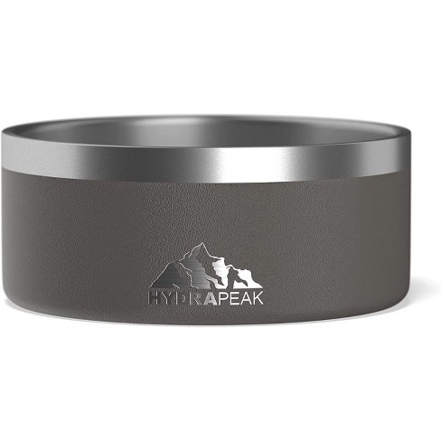 Hydrapeak Non Slip Stainless Steel Dog Bowl 4 Cup Graphite : Target