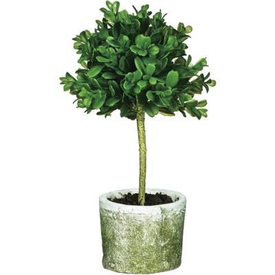Sullivan's Mini Boxwood Topiary, Green Faux Plant Decor for Crafting ...