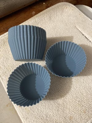12ct Silicone Baking Cups Blue - Figmint™ : Target