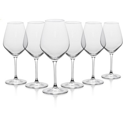 Table 12 Wine Glasses, Set Of 6, Lead-free Crystal, Break Resistant ...