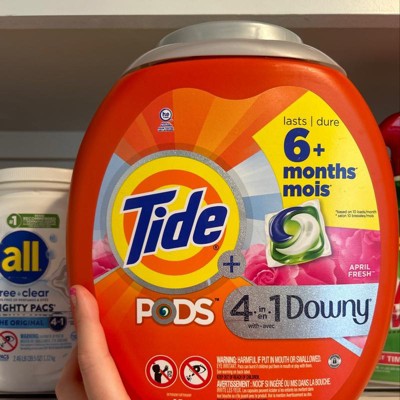 Tide April Fresh Power Pods With Downy He Compatible Laundry Detergent ...