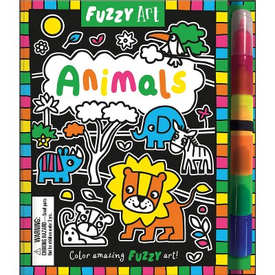 Fuzzy Art Animals - By Melanie Hibbert (hardcover) : Target
