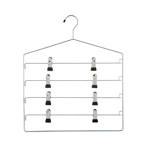 Organize It All 4 Tier Swing Arm Slack Rack Metal Clip Hanger : Target
