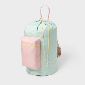 XL Laundry Backpack Green and Pink - Brightroom™ : Target