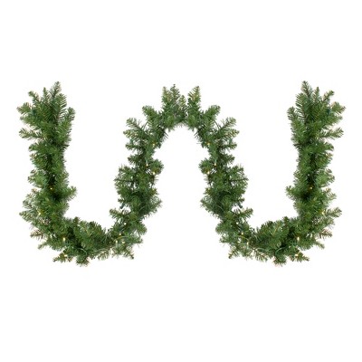 Northlight 9' X 12" Pre-lit Buffalo Fir Artificial Christmas Garland ...