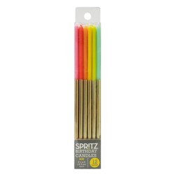 12pk Iridescent Birthday Cake Candles - Spritz™ : Target