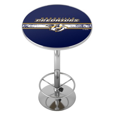 Nashville Predators Logo Bar Table With Footrest : Target