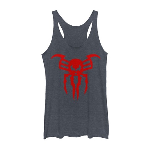 Women's Marvel Spider-man Original 1999 Logo Racerback Tank Top - Navy ...