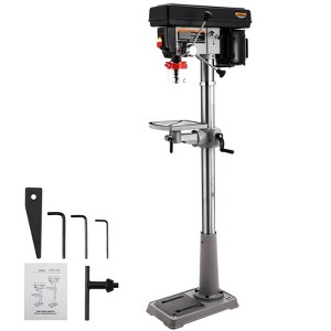 13 in Floor Drill Press, 7.5 Amp Variable Speed Cast Iron Bench Drill ...
