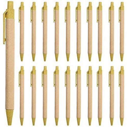 Simply Genius 20 Pack Eco-friendly Pens, 1mm Tip, Black Ink, Medium ...