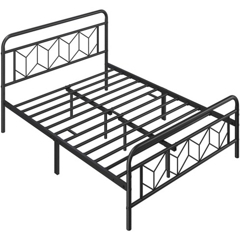 Yaheetech Full Size Vintage Metal Bed Frame With Headboard, Black : Target