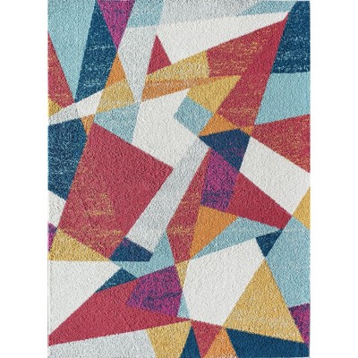 Rugs America Mika Mo50a Mint Lime Geometric Contemporary Gray Area Rug ...