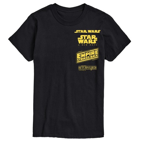 Men's - Star Wars - Logos Short Sleeve Graphic T-shirt : Target