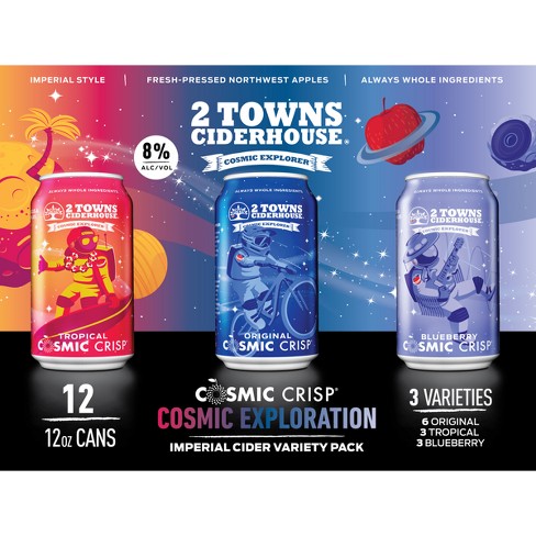 2 Towns Cosmic Explorer Variety - 12pk/12 Fl Oz Cans : Target