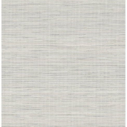 Nuwallpaper Gray Cross Weave Peel And Stick String Wallpaper : Target