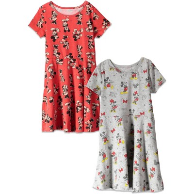 Disney Minnie Mouse Mickey Mouse 2 Pack Dresses Little Kid To Big Kid ...