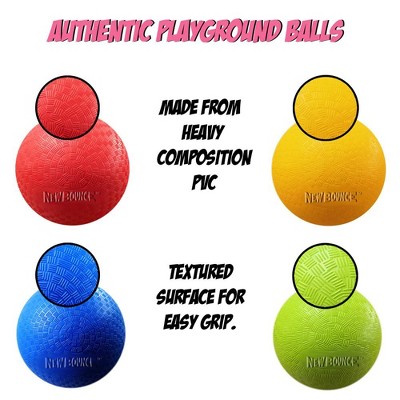 New Bounce Play Ground Ball, Set Of 4 With Pump And Pin, For Outdoor ...