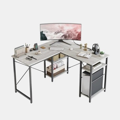 Bestier 47'' Small L Shaped Desk White : Target
