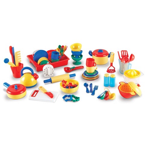 Learning Resources Pretend And Play Kitchen Set - 73 Pieces, Ages 3 ...