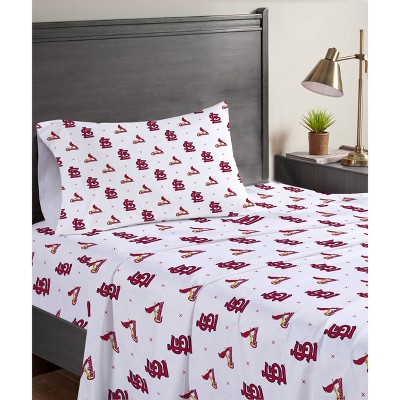 MLB St. Louis Cardinals Small X Twin Sheet Set : Target