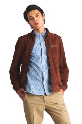 Members Only - Men's Soft Suede Iconic Jacket - Whiskey - Medium : Target