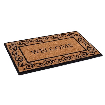 Birdrock Home Layered Welcome Mat With Vinyl Backing For Door Entryway ...