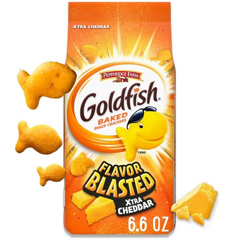 Pepperidge Farm Goldfish Flavor Blasted Xtra Cheddar Crackers - 6.6oz ...